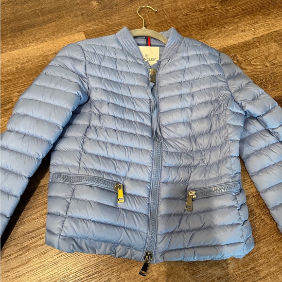 Moncler | Jackets & Coats | Moncler Sky Blue Quilted Jacket | Poshmark